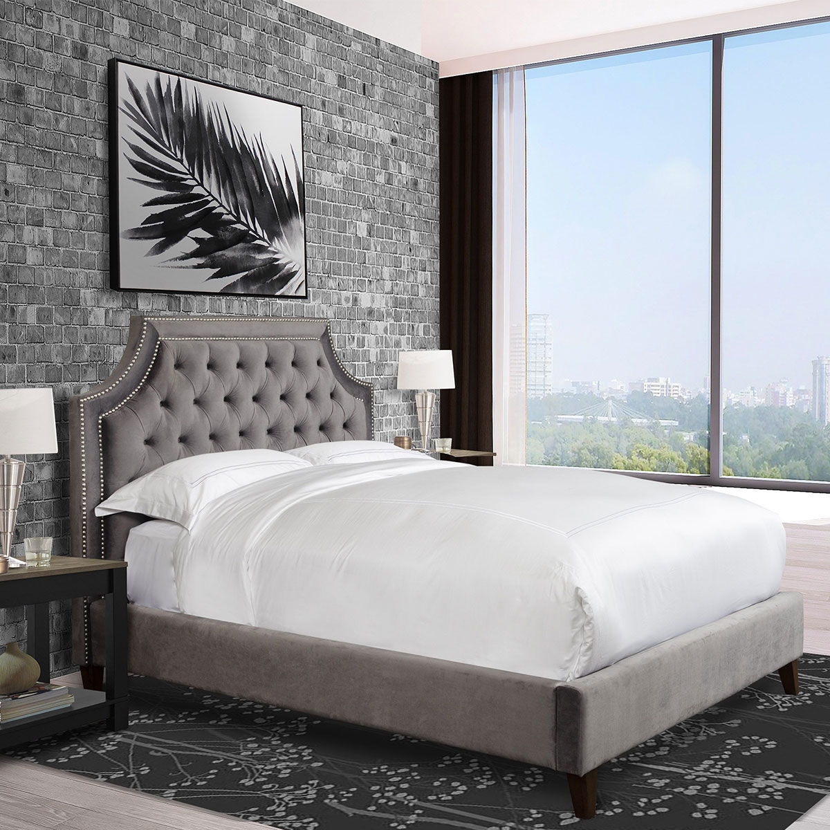 JASMINE UPHOLSTERED BED | Babette's Furniture