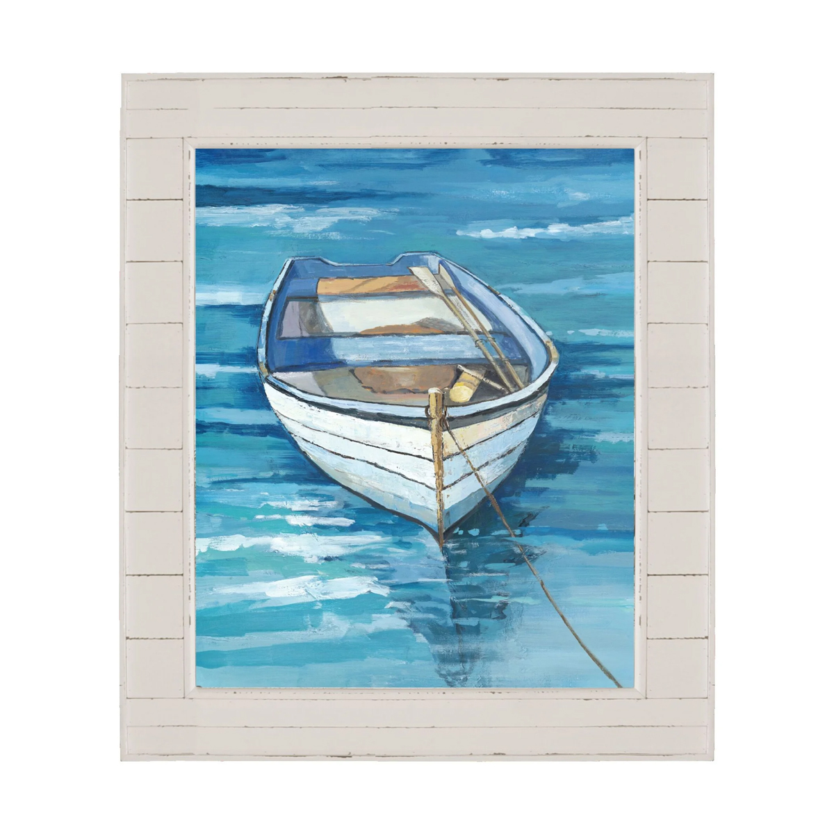 COASTAL JON BOAT FRAMED ART